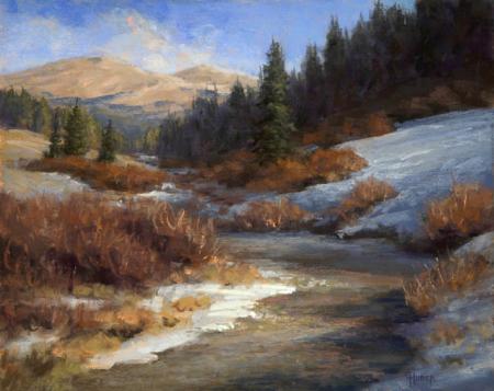 Early Snow, Lake Creek | Gary Huber, Artist